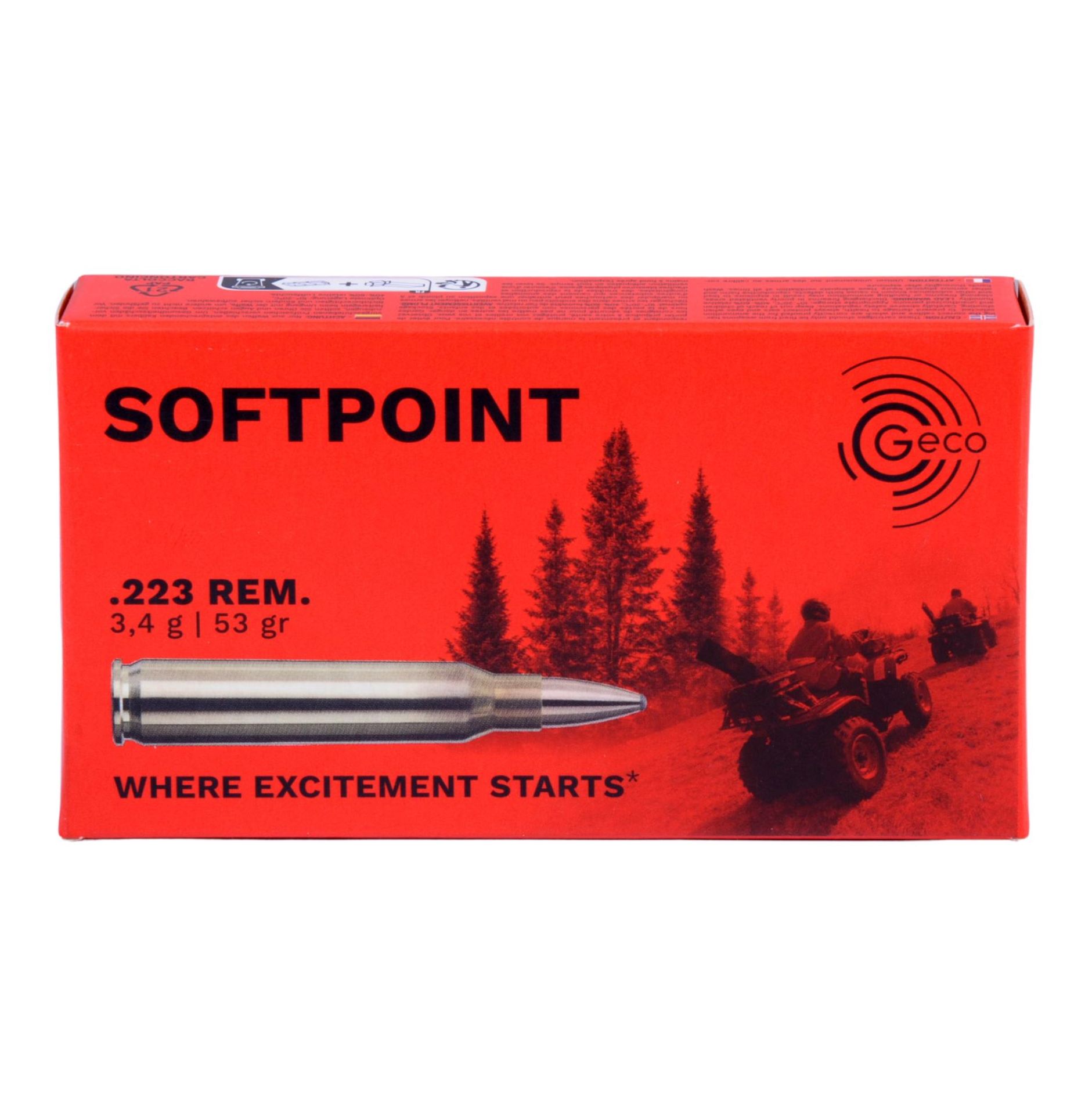 Amunicja Geco Softpoint 3,4 g / 53 gr kal .223 REM – Virgun